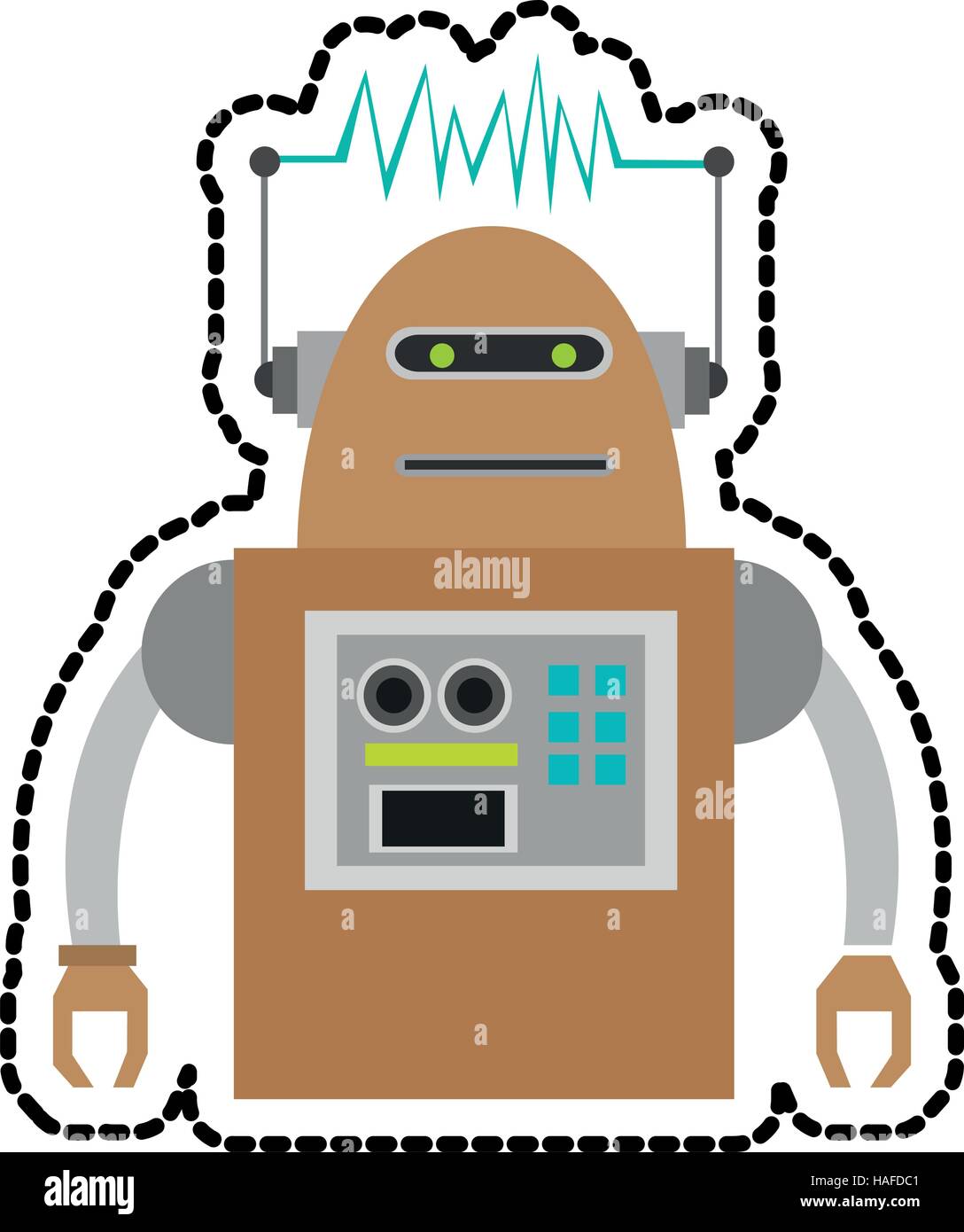 Isolated robot cartoon design Stock Vector Image & Art - Alamy