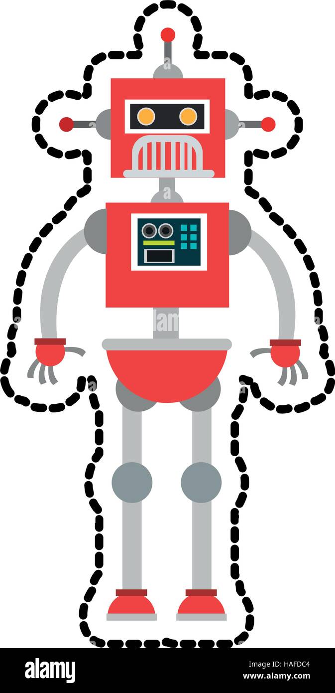 Isolated robot cartoon design Stock Vector Image & Art - Alamy