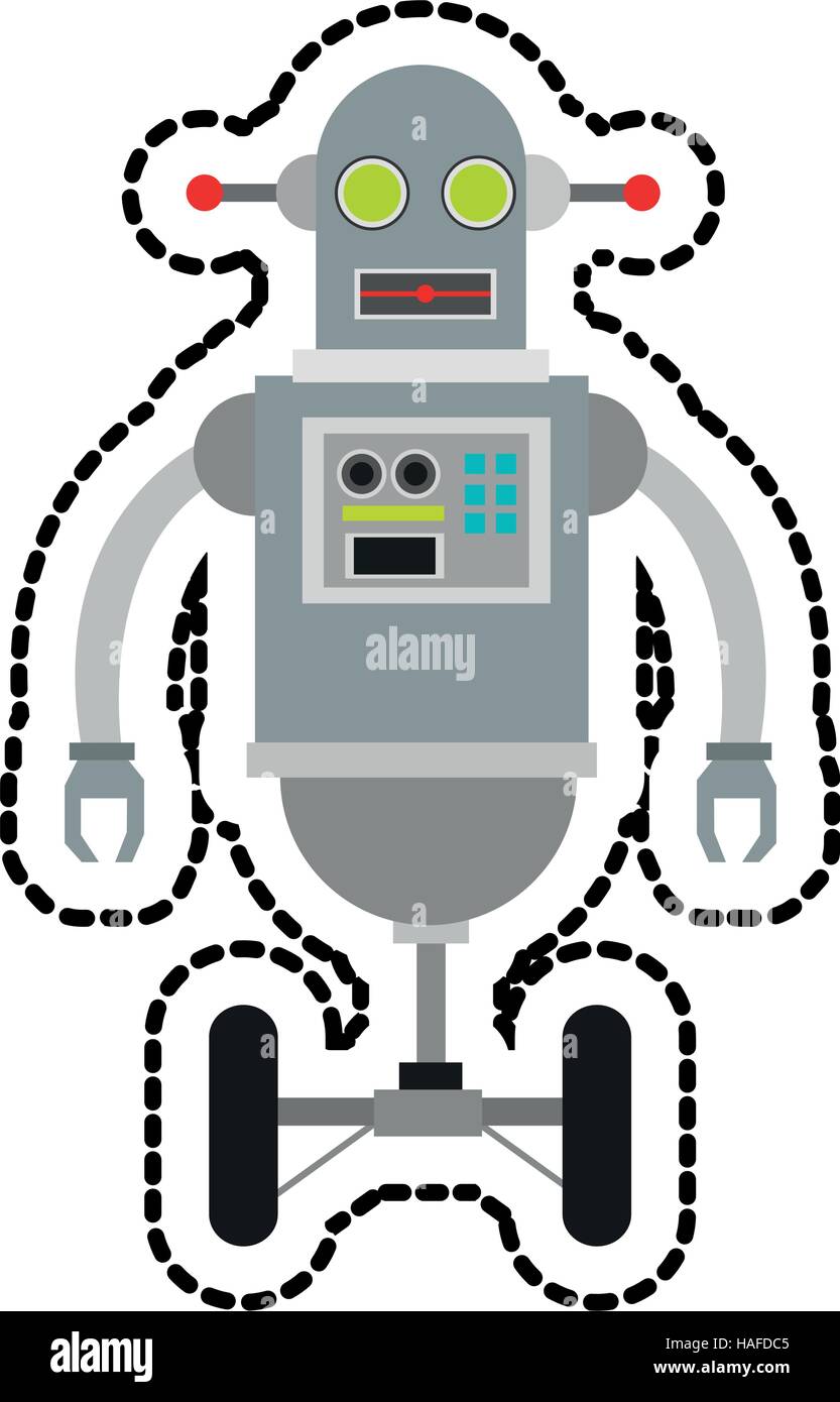 Isolated robot cartoon design Stock Vector Image & Art - Alamy