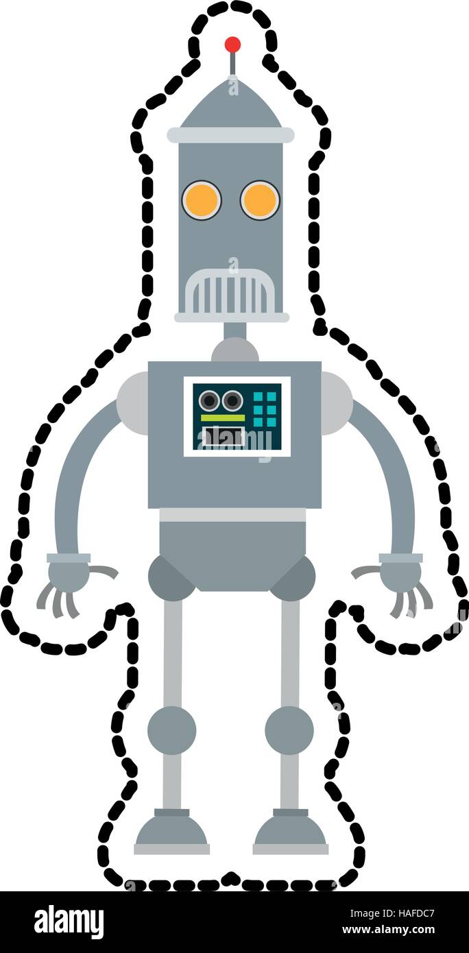 Isolated robot cartoon design Stock Vector Image & Art - Alamy