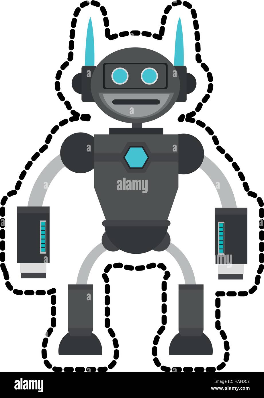 Isolated robot cartoon design Stock Vector Image & Art - Alamy