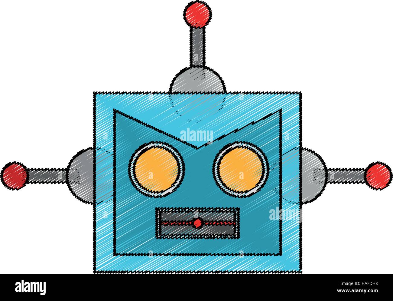 Isolated robot cartoon design Stock Vector Image & Art - Alamy