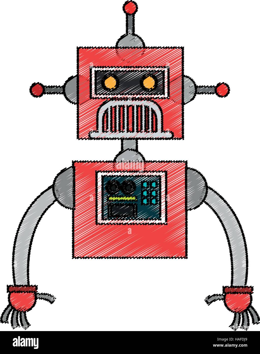 Isolated robot cartoon design Stock Vector Image & Art - Alamy