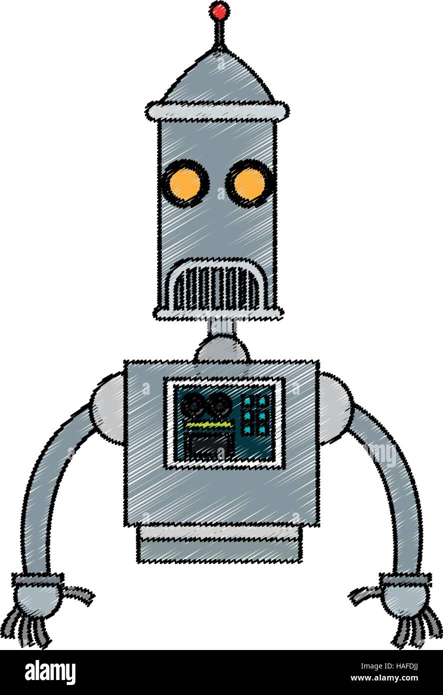 Isolated robot cartoon design Stock Vector Image & Art - Alamy