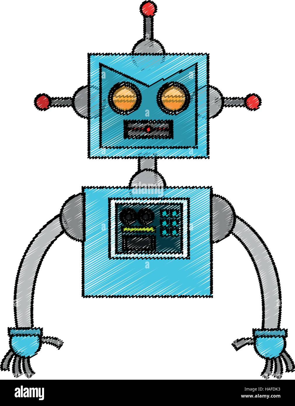 Isolated robot cartoon design Stock Vector Image & Art - Alamy