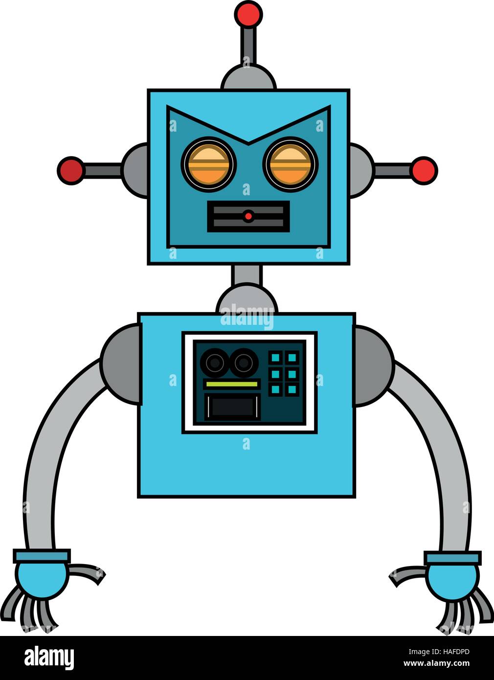 Isolated robot cartoon design Stock Vector Image & Art - Alamy