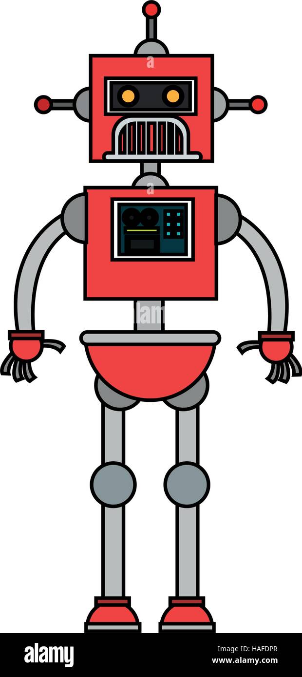 Isolated robot cartoon design Stock Vector Image & Art - Alamy