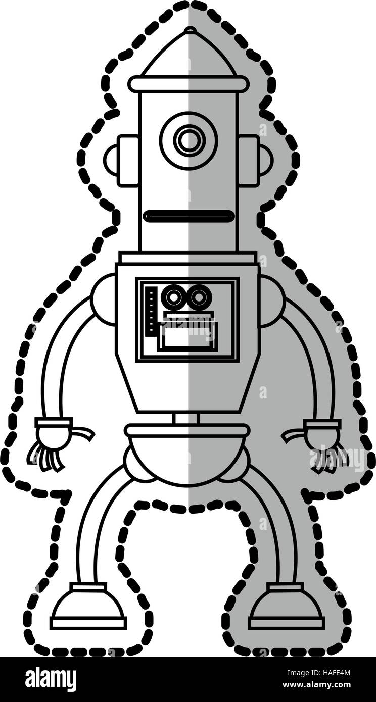 Isolated robot cartoon design Stock Vector Image & Art - Alamy