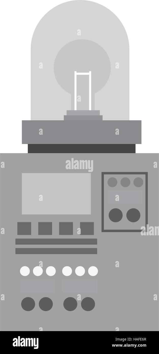 Isolated robot with light bulb design Stock Vector Image & Art - Alamy