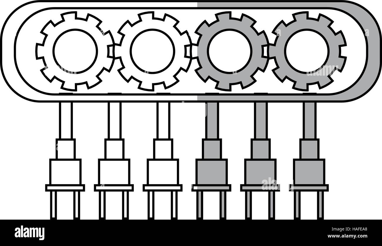Isolated robot with gears design Stock Vector Image & Art - Alamy