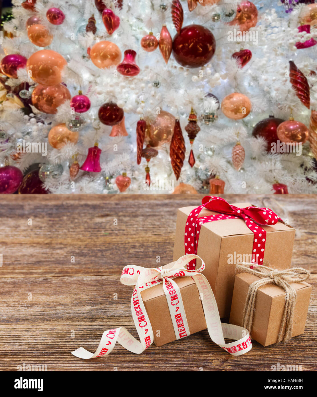 Handmade gift boxes Stock Photo - Alamy