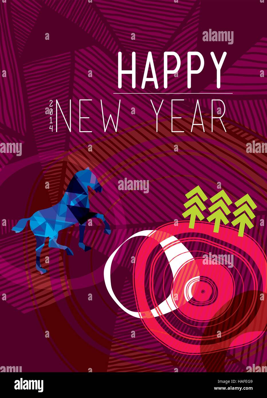 Horse with tree background Stock Vector Images - Alamy