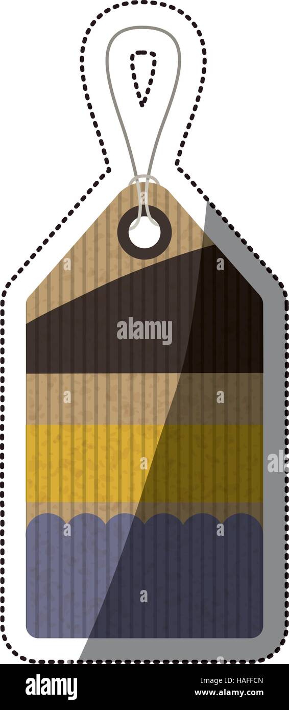 Paper hang label icon. Tag banner product and decoration theme ...