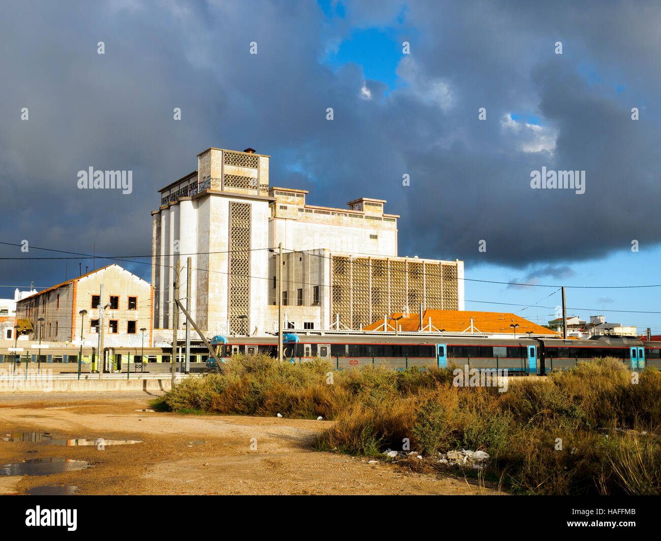 Train station in Faro - Algarve region, Portugal Stock Photo - Alamy