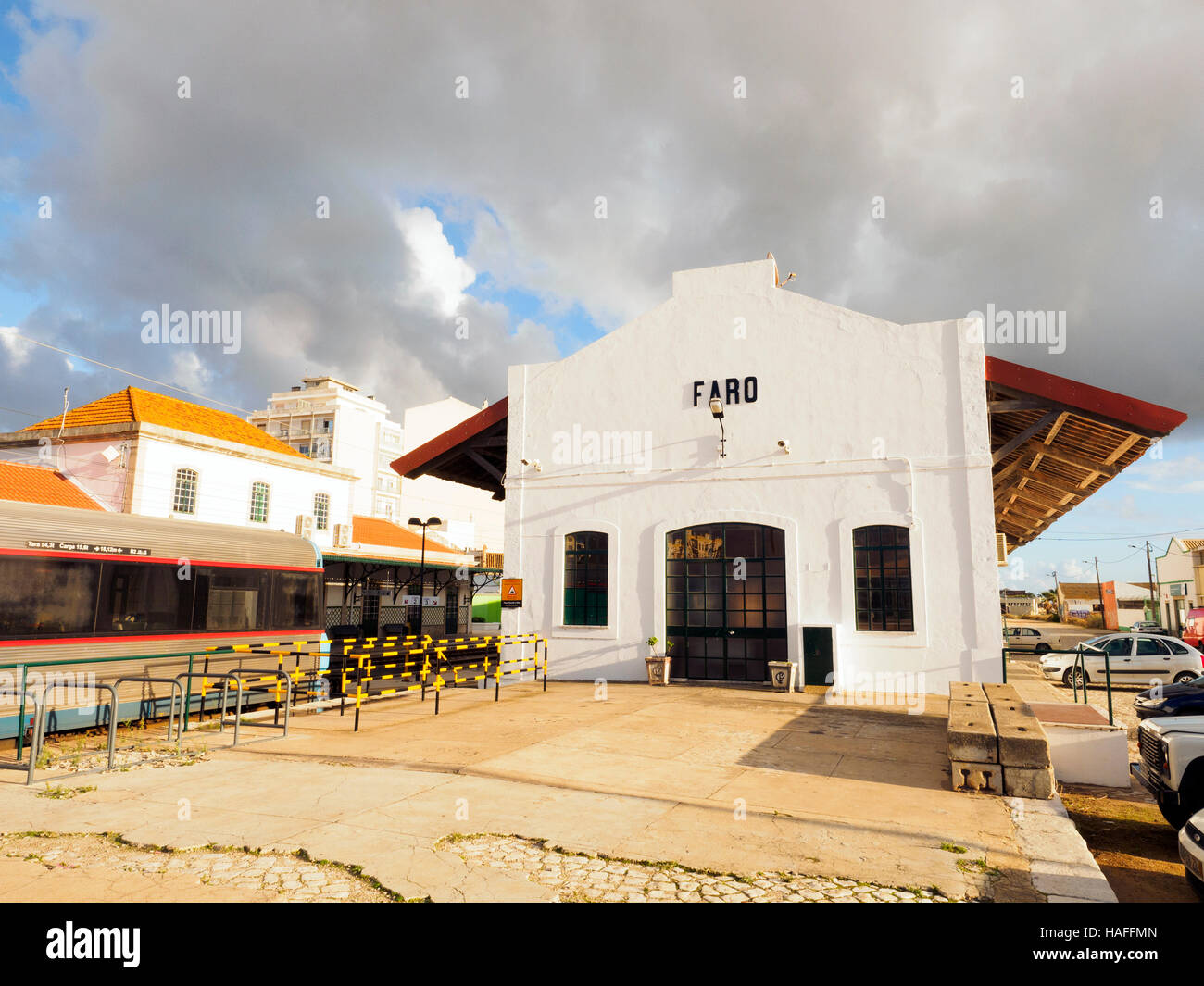 Train station in Faro - Algarve region, Portugal Stock Photo - Alamy