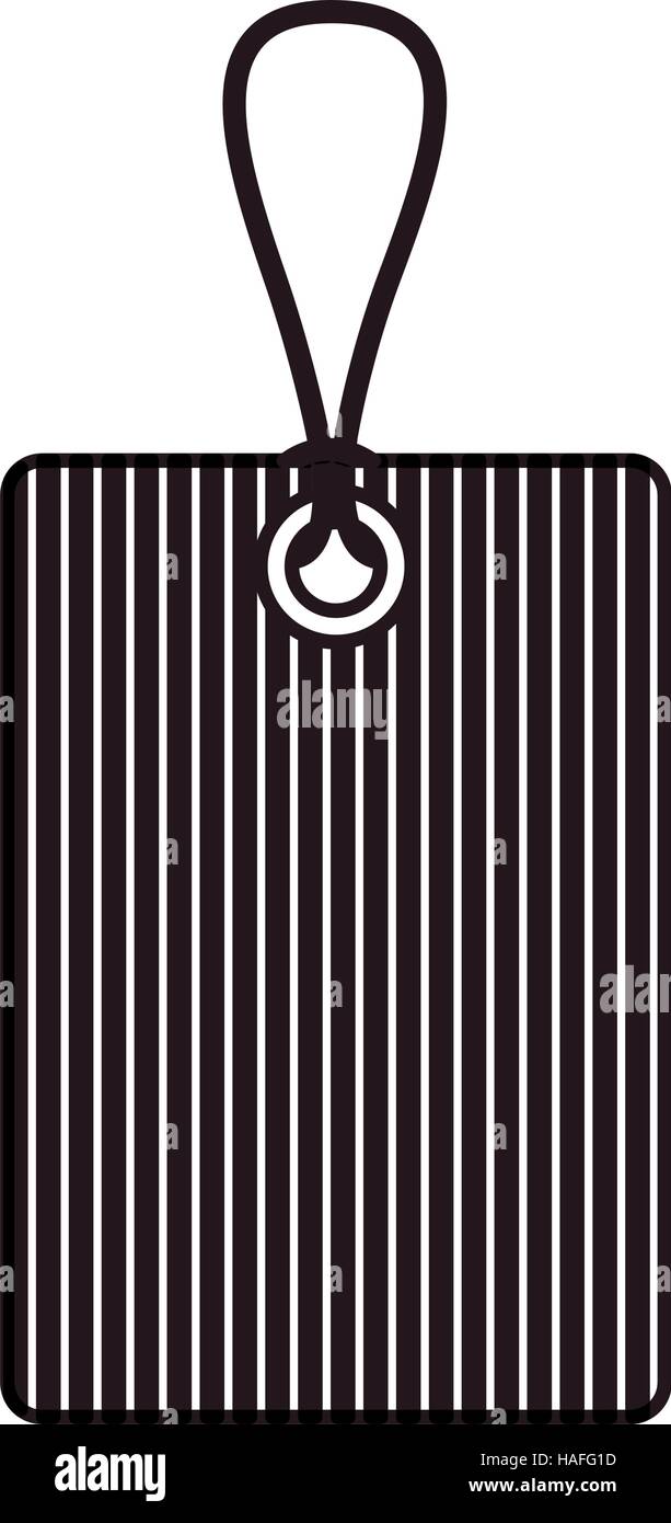 Striped hang label icon. Tag banner product and decoration theme ...