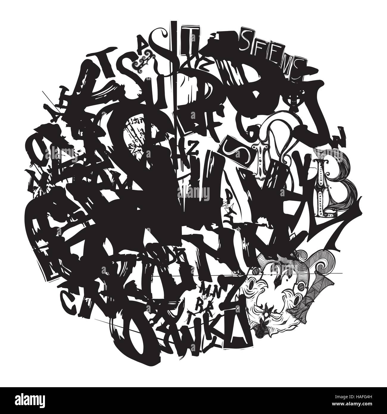 Alphabet initial letters from hi-res stock photography and images - Alamy