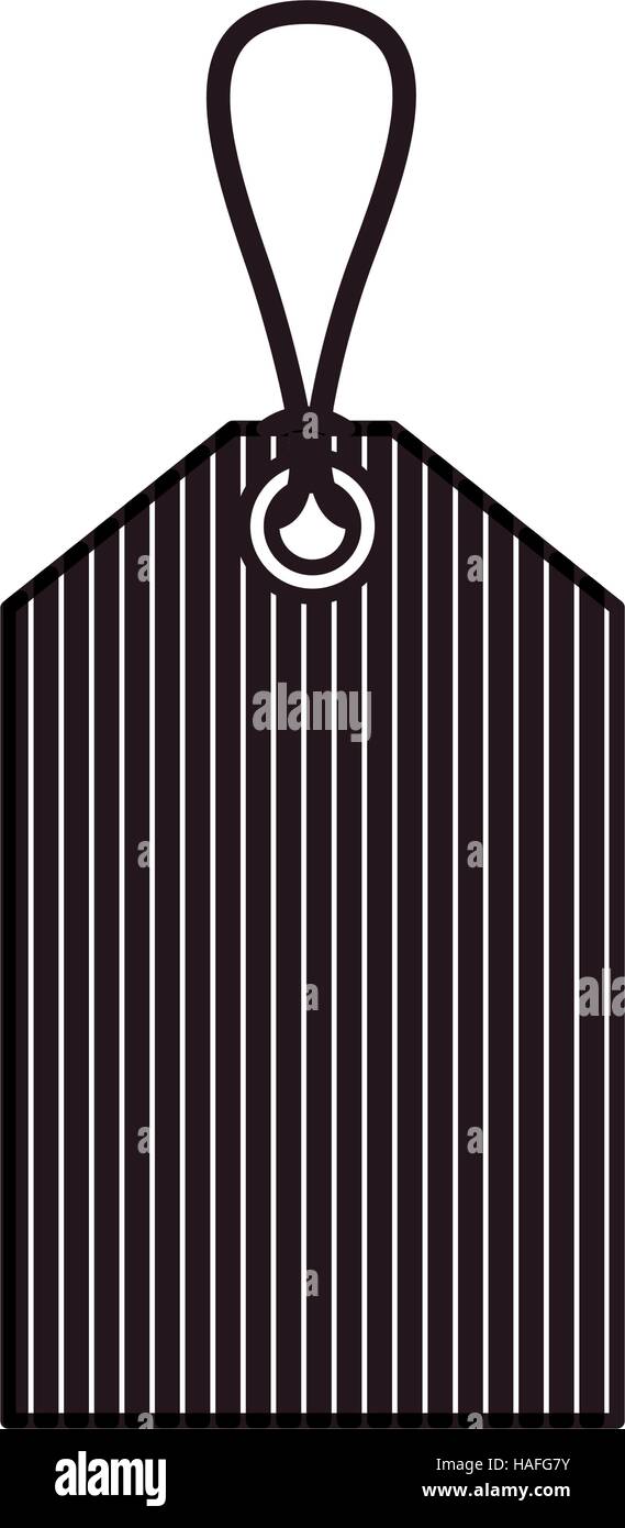 Striped hang label icon. Tag banner product and decoration theme ...