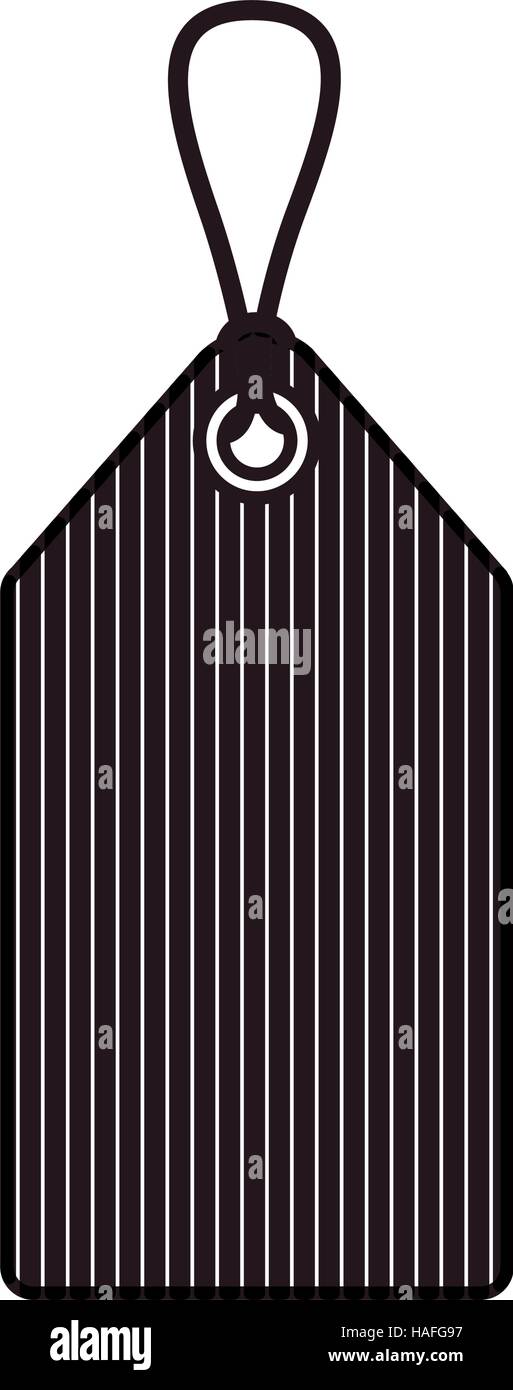 Striped hang label icon. Tag banner product and decoration theme ...
