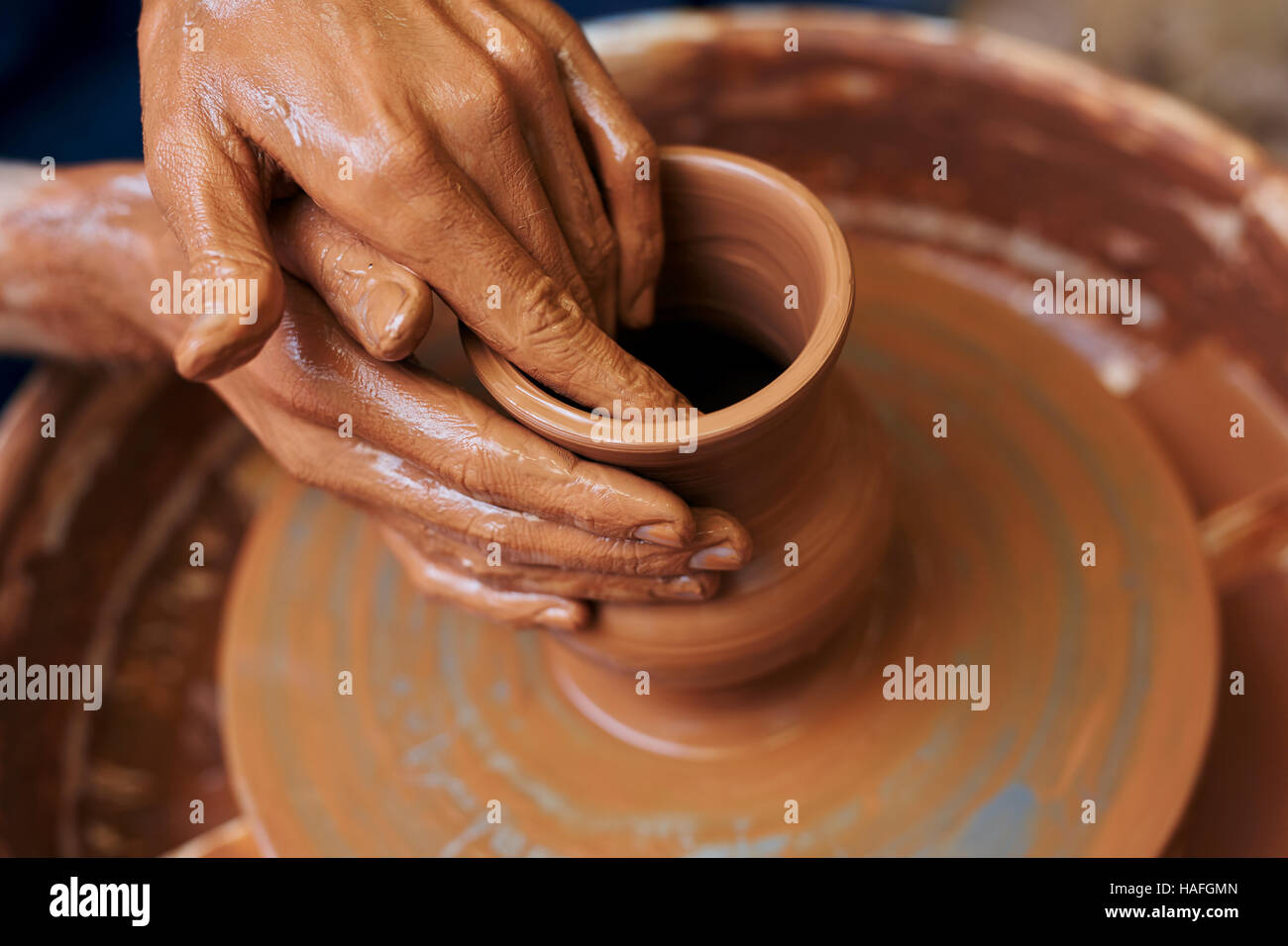 Making clay pottery hi-res stock photography and images - Alamy