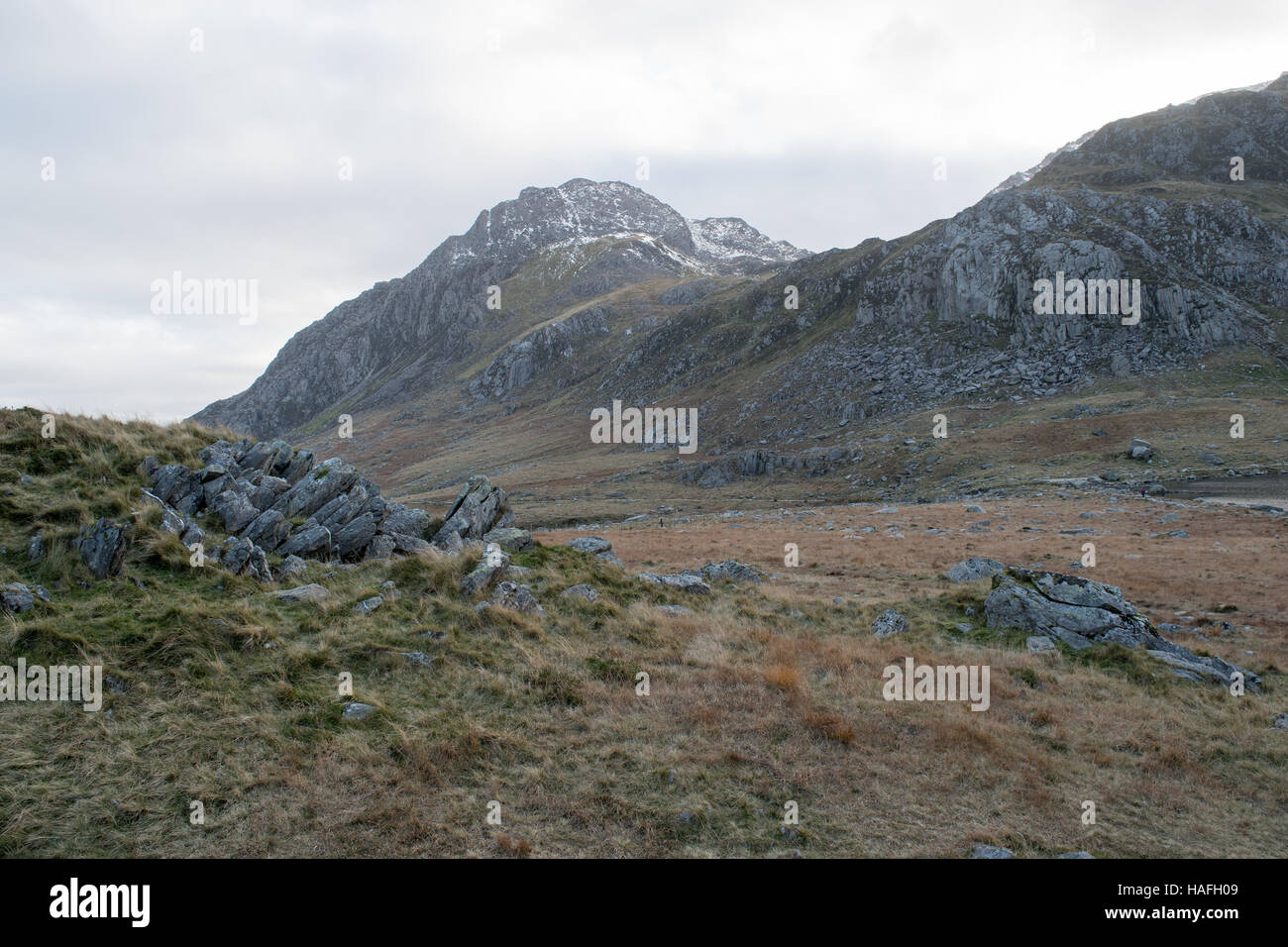 Mount Tryfan Snowdonia North Wales Stock Photo - Alamy