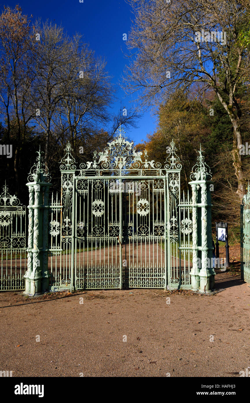 Pontymoile Gates also known as the Sally Gates, Pontypool Park, Torfaen ...