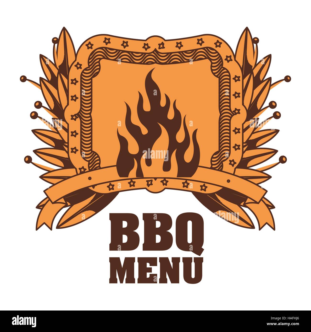 Flame icon. Bbq menu steak house food meal restaurant and barbecue ...