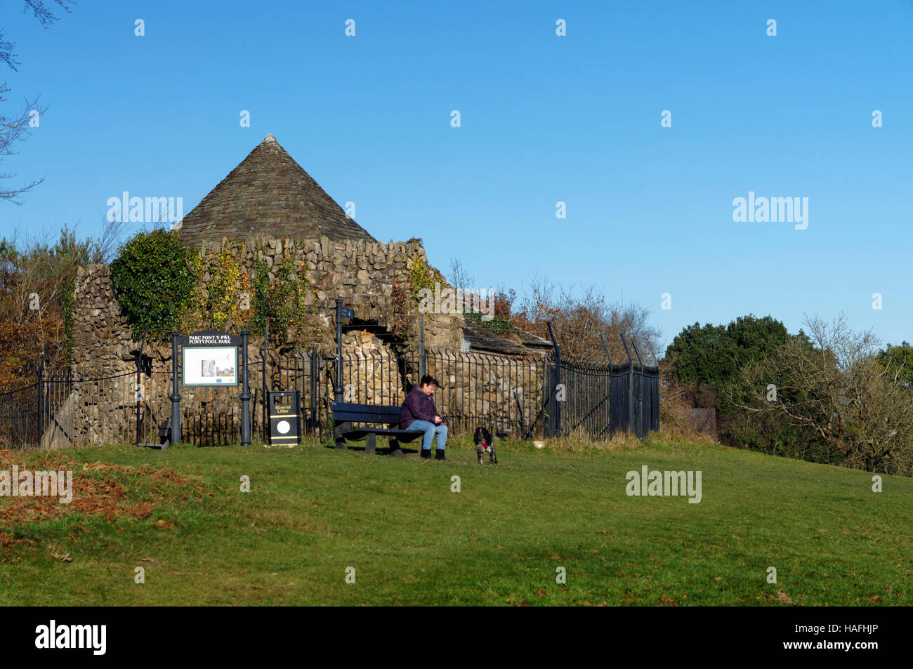 Shell Grotto, Pontypool Park, Pontypool, Torfaen, South Wales Stock ...