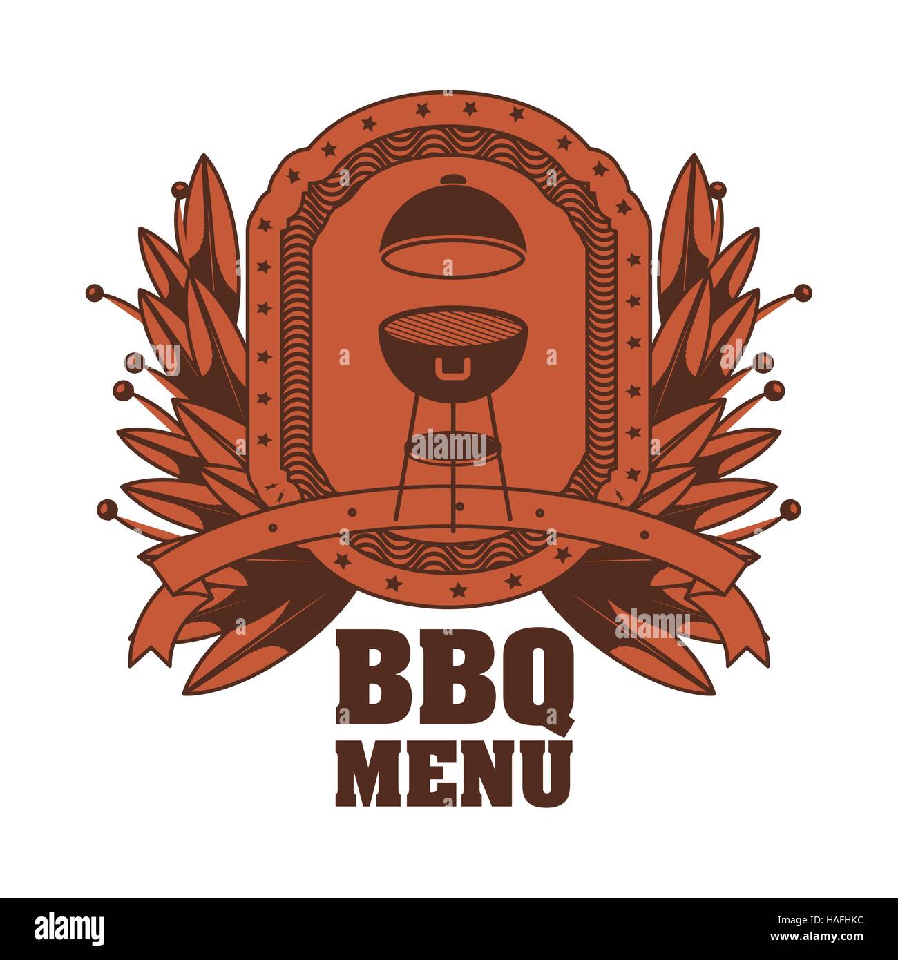 Grill icon. Bbq menu steak house food meal restaurant and barbecue ...