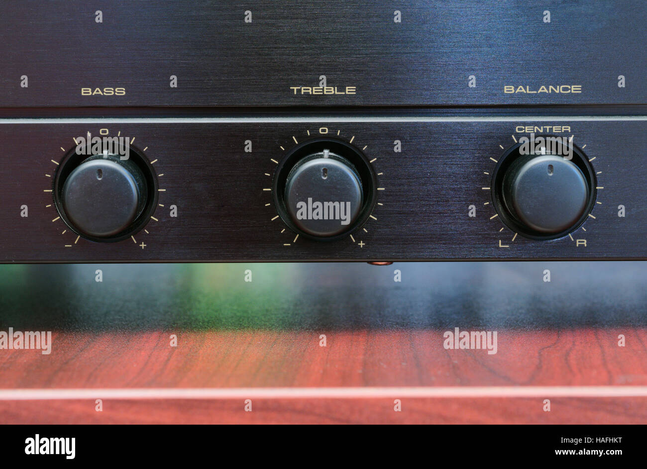 stereo amplifier knobs Stock Photo - Alamy