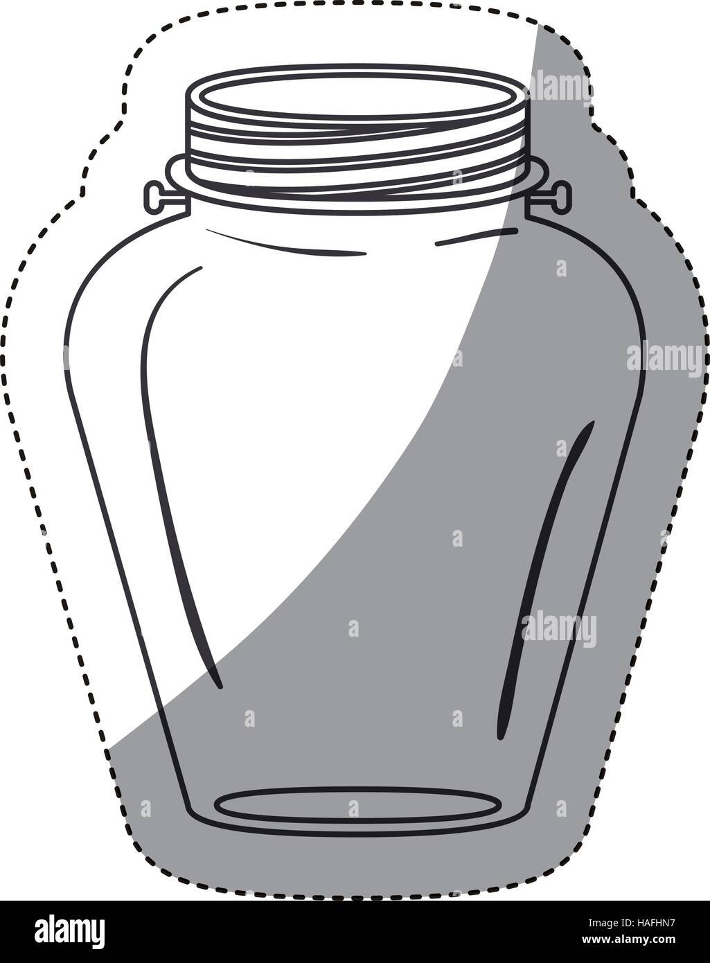 Mason jar icon. Retro vintage decoration and canning theme. Isolated ...