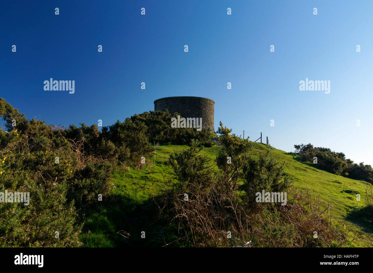 Tower known as "Billy Wynt" on the top of Y Graig hill, Llantrisant ...