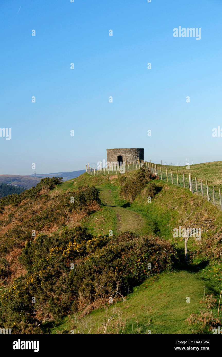 Tower known as "Billy Wynt" on the top of Y Graig hill, Llantrisant ...