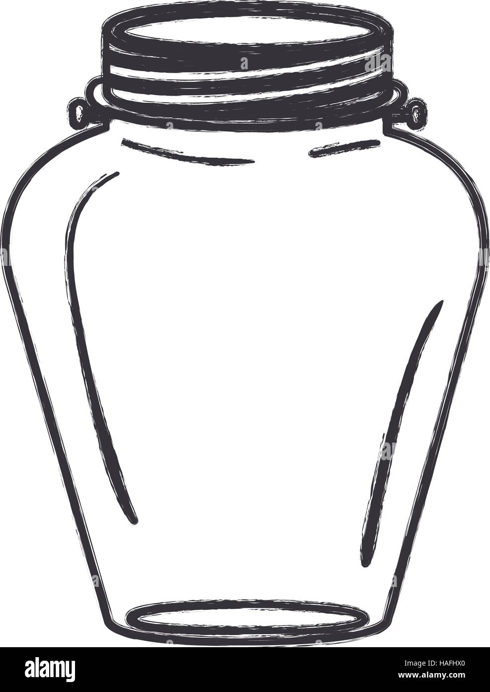 Mason jar icon. Retro vintage decoration and canning theme. Isolated ...