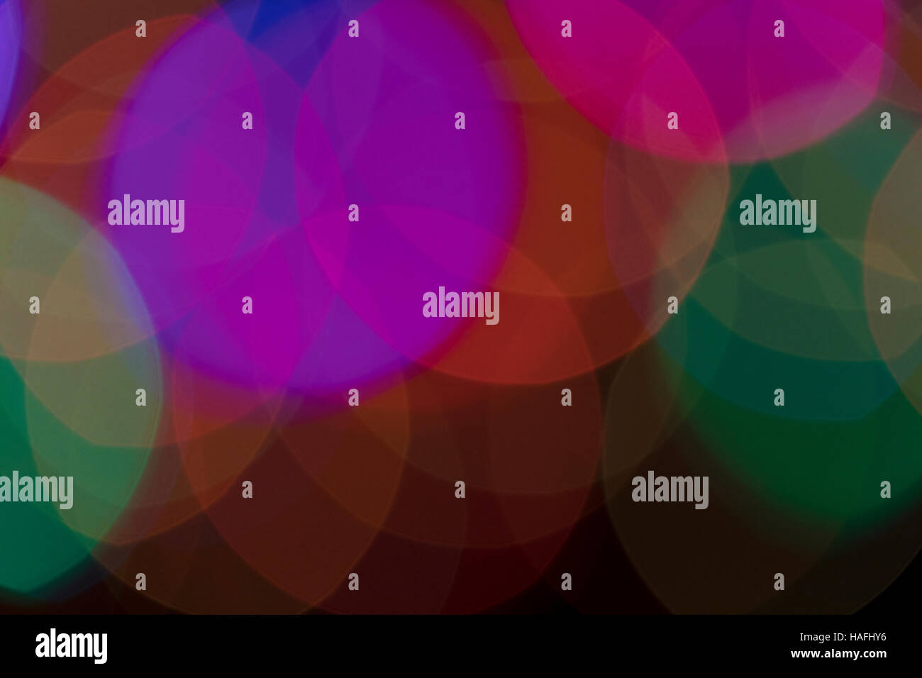 Bokeh vague colorful big scattered celebration christmas lights on ...