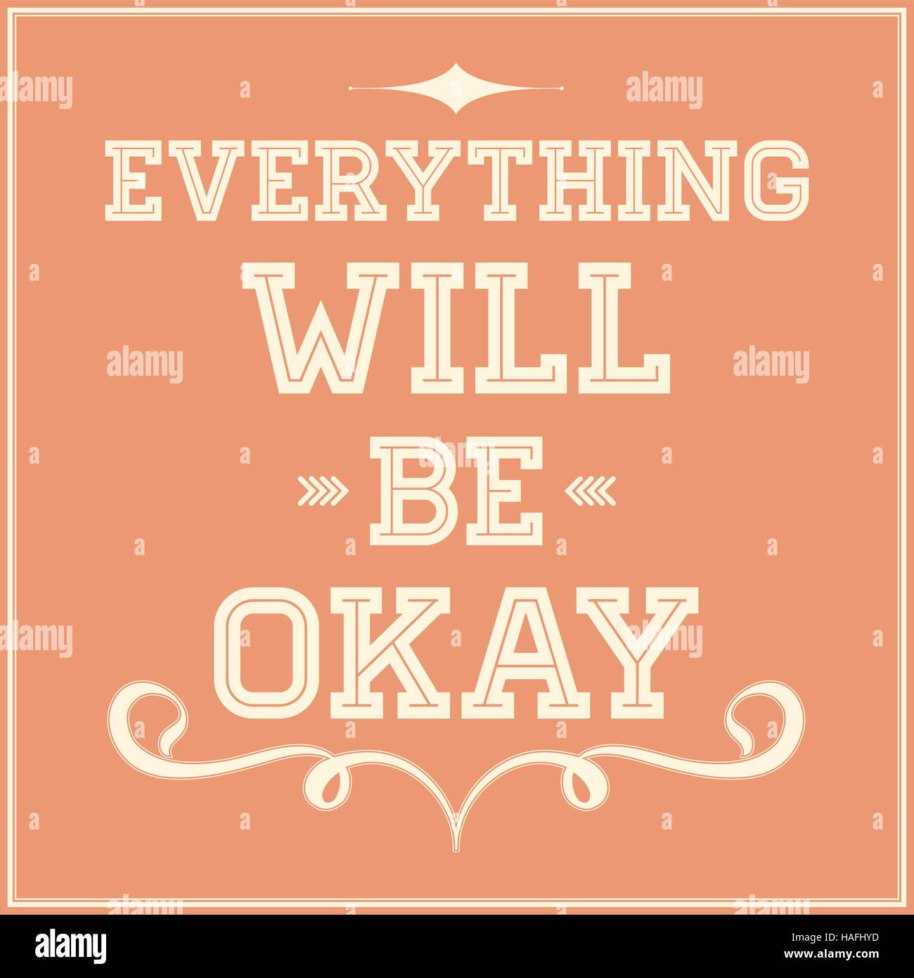 Everything will be okay Stock Vector Image & Art - Alamy