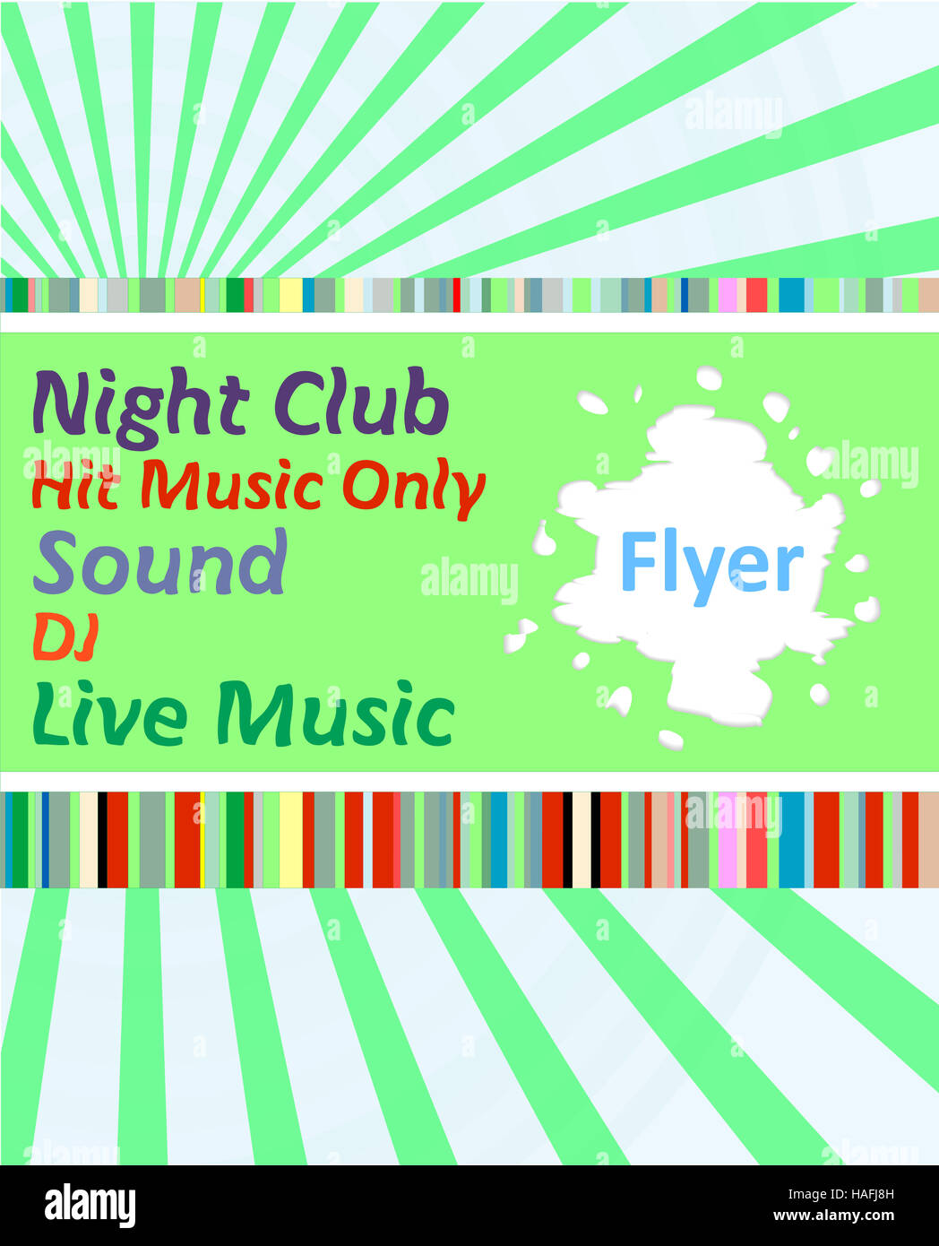 Vertical music party background with colorful graphic elements and text ...