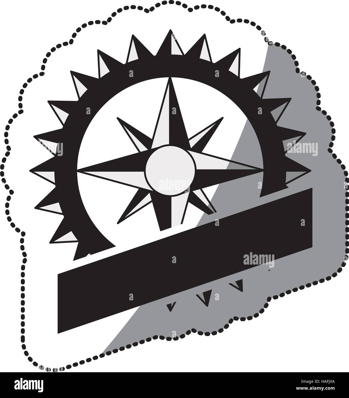 Compass icon. Instrument tool navigation location and object theme ...