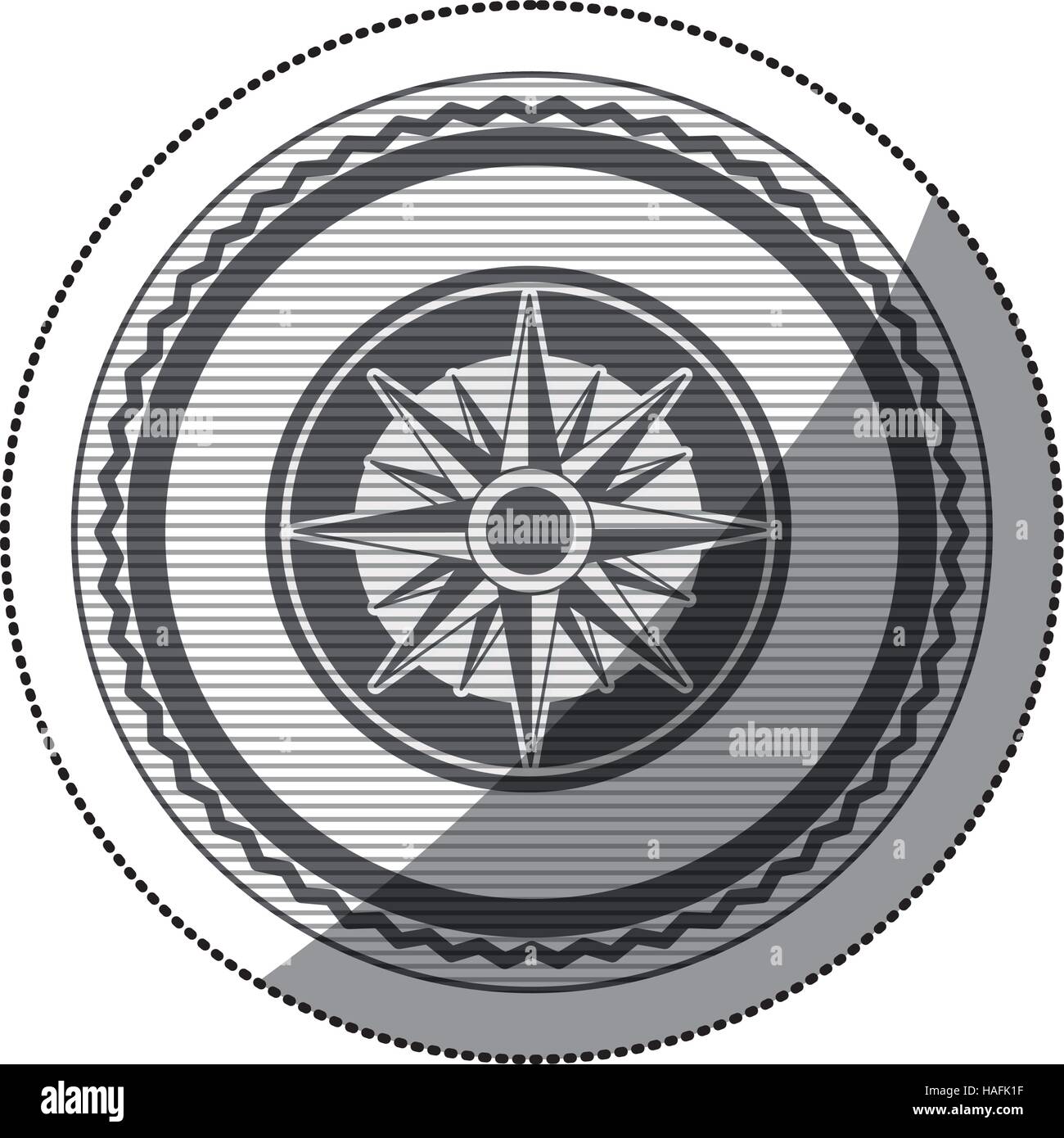Compass icon. Instrument tool navigation location and object theme ...