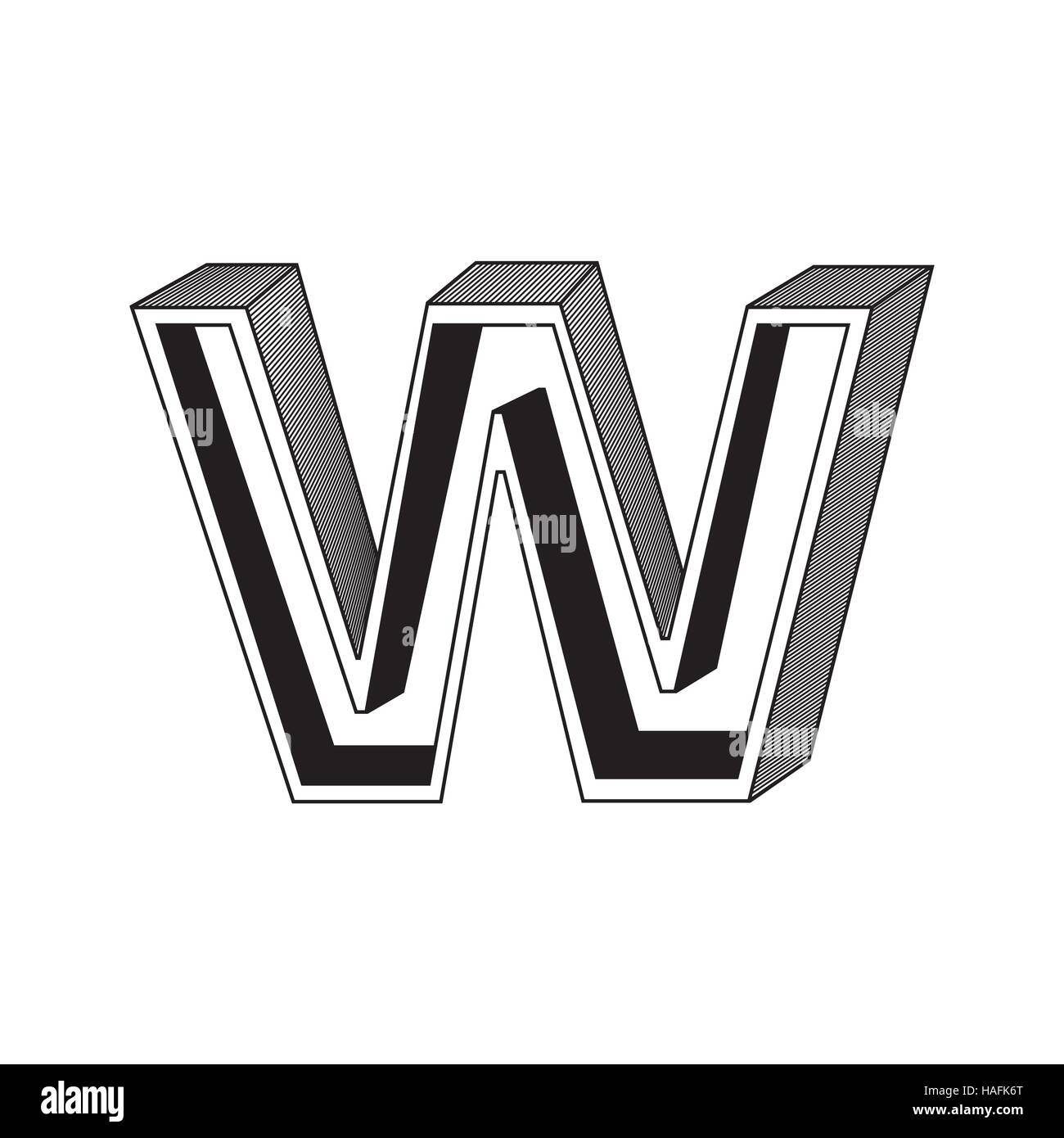 The vintage style letter W Stock Vector Image & Art - Alamy
