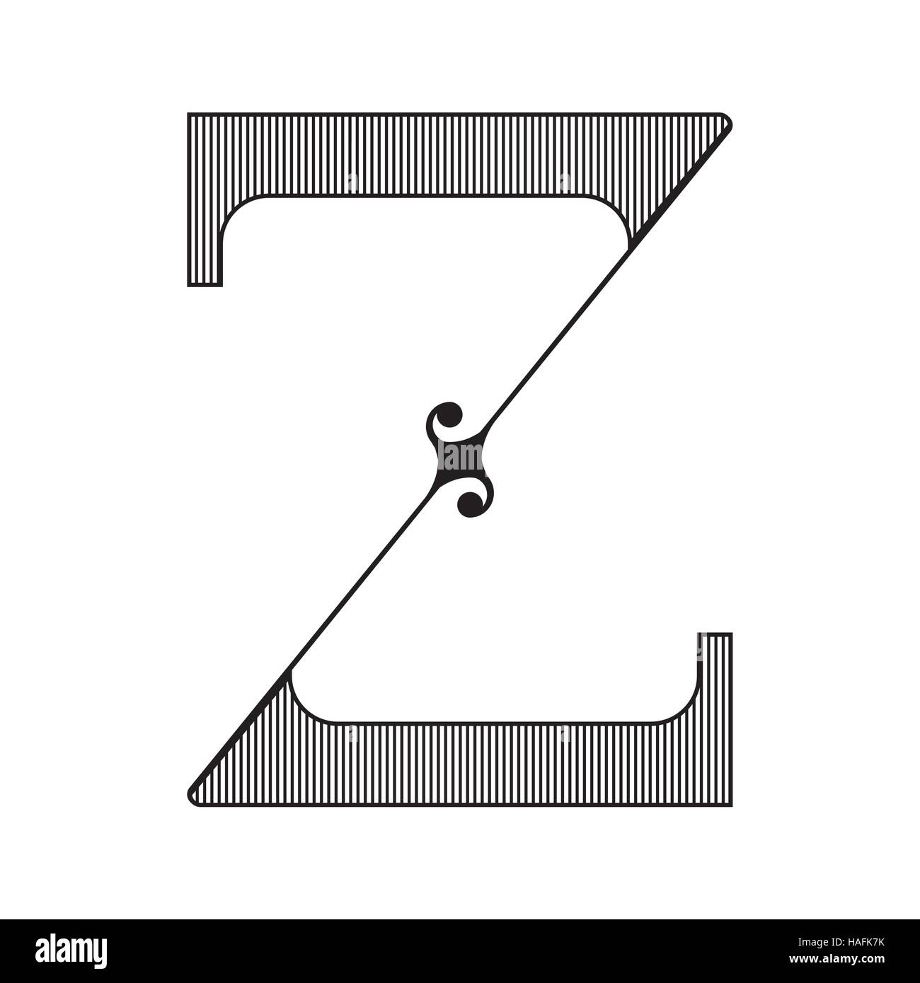The vintage style letter Z Stock Vector Image & Art - Alamy