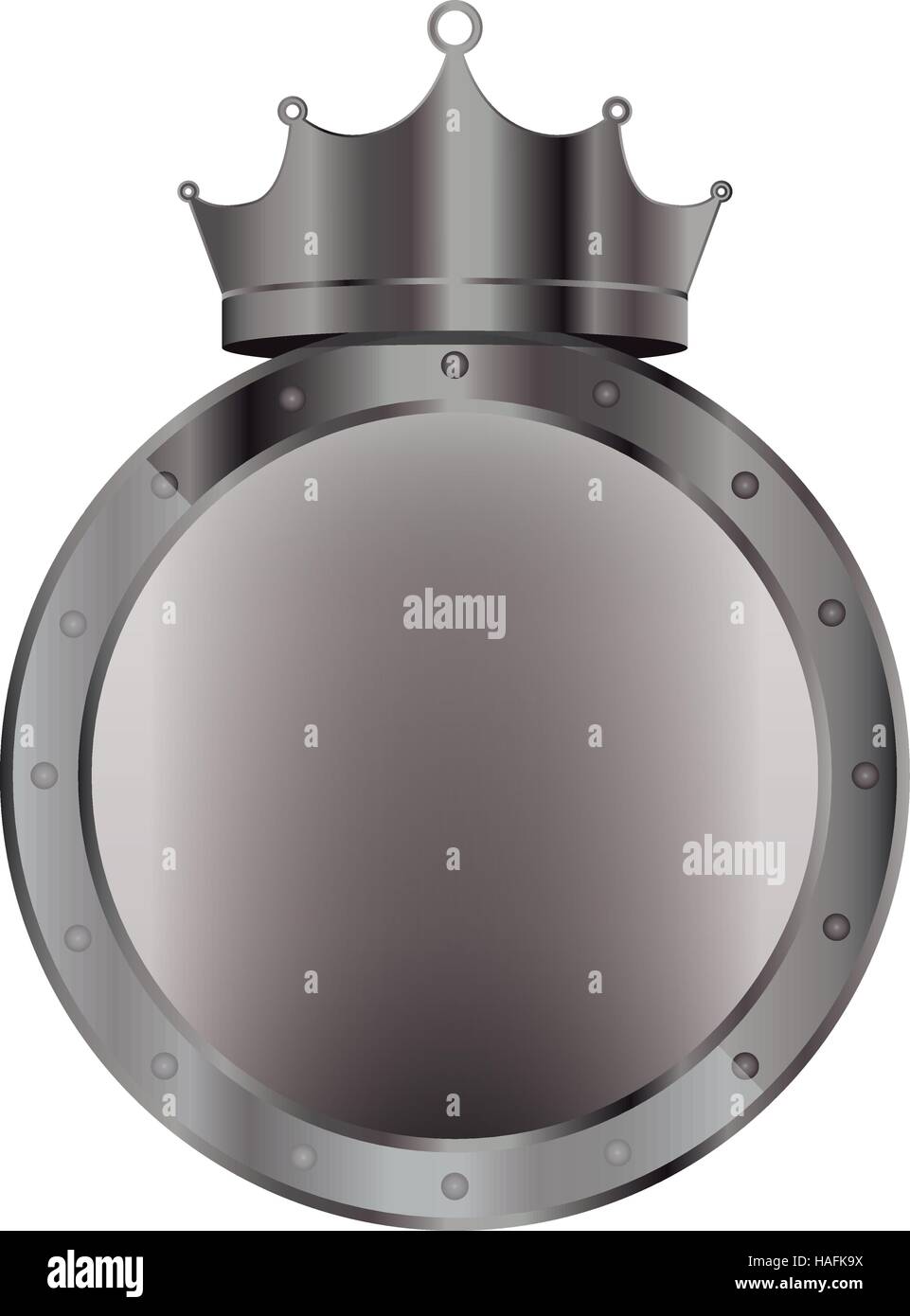 Crown and seal stamp icon. Royal king queen and luxury theme. Isolated ...