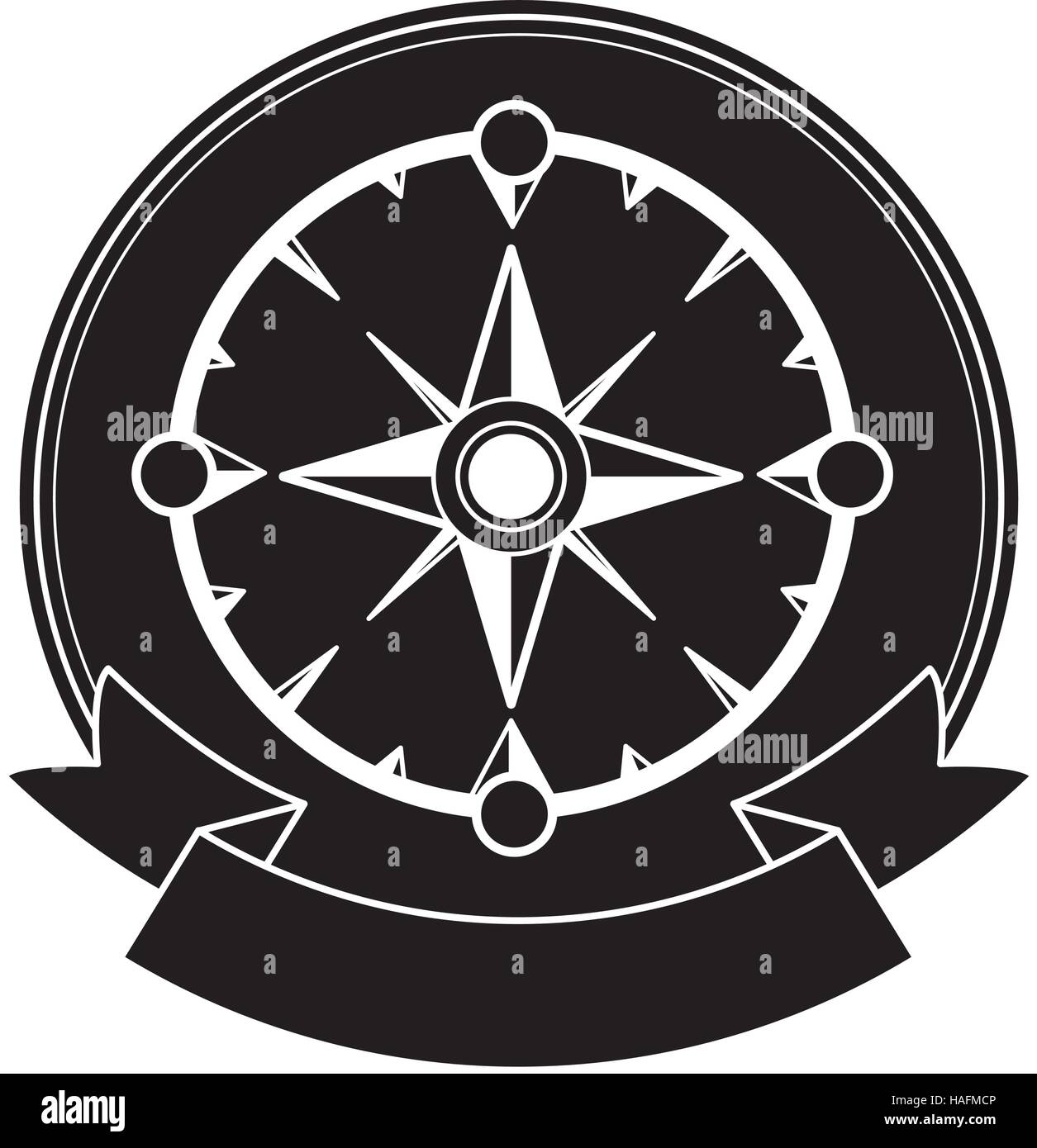 Compass icon. Instrument tool navigation location and object theme ...