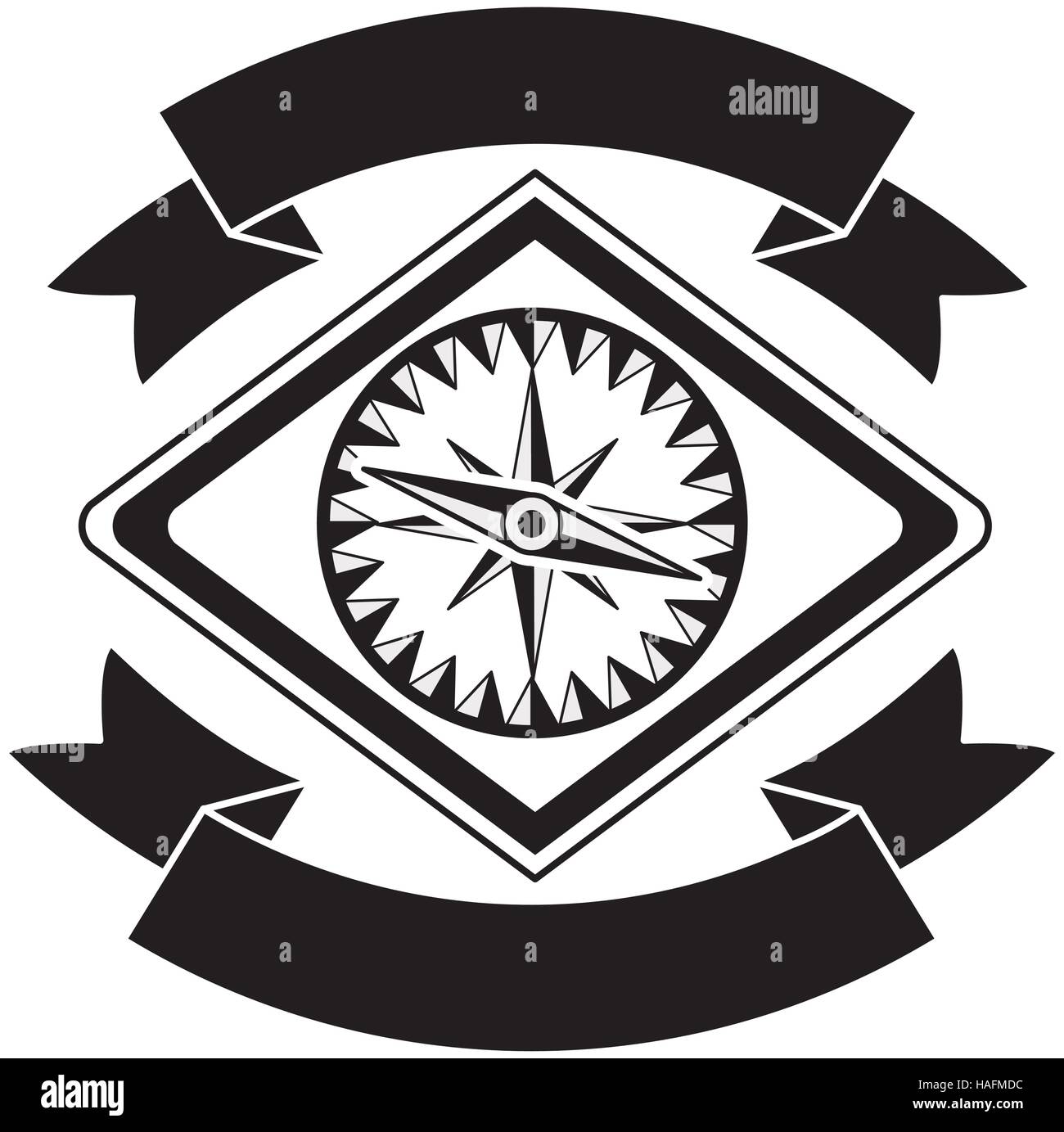 Compass icon. Instrument tool navigation location and object theme ...