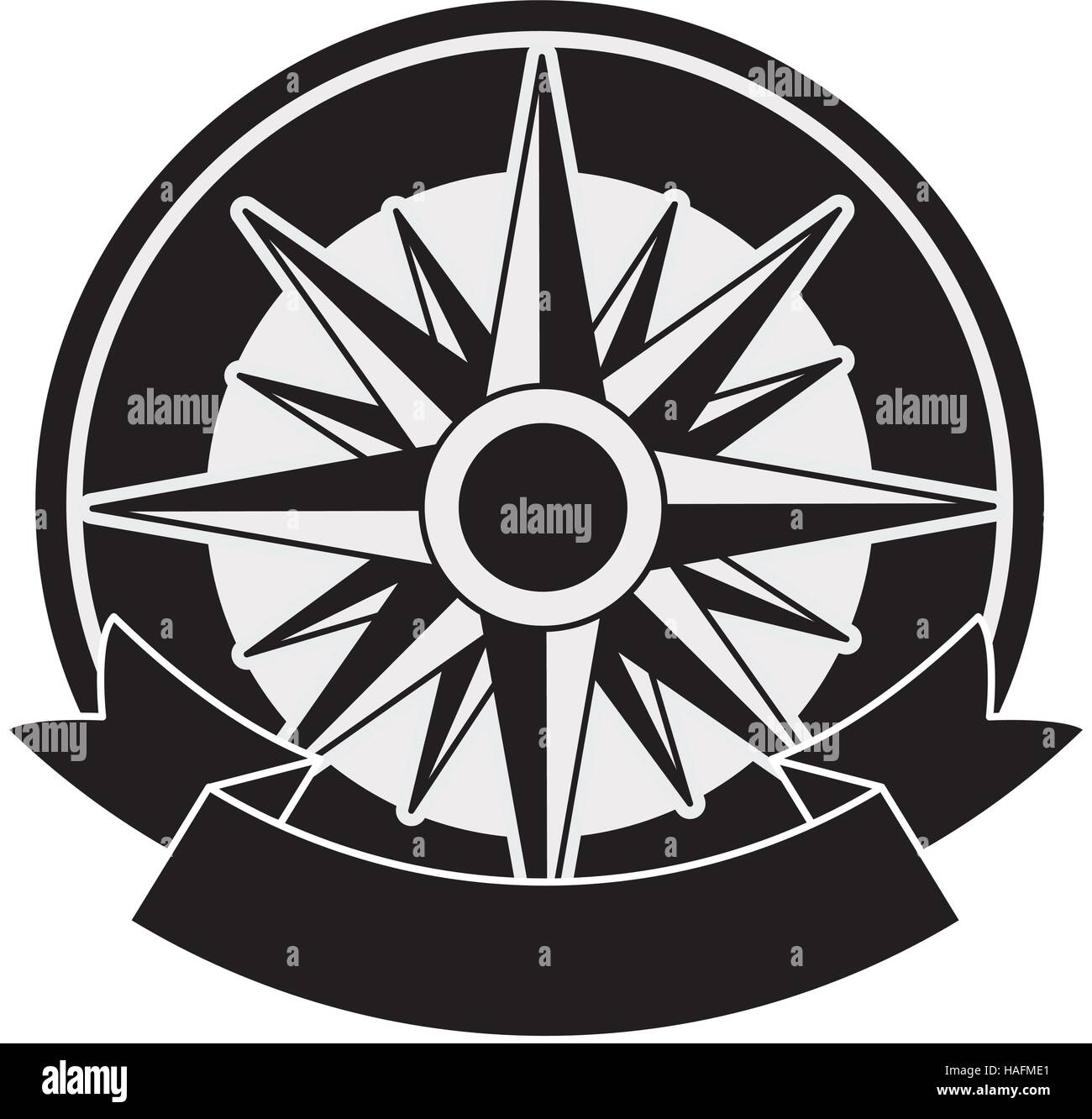 Compass icon. Instrument tool navigation location and object theme ...
