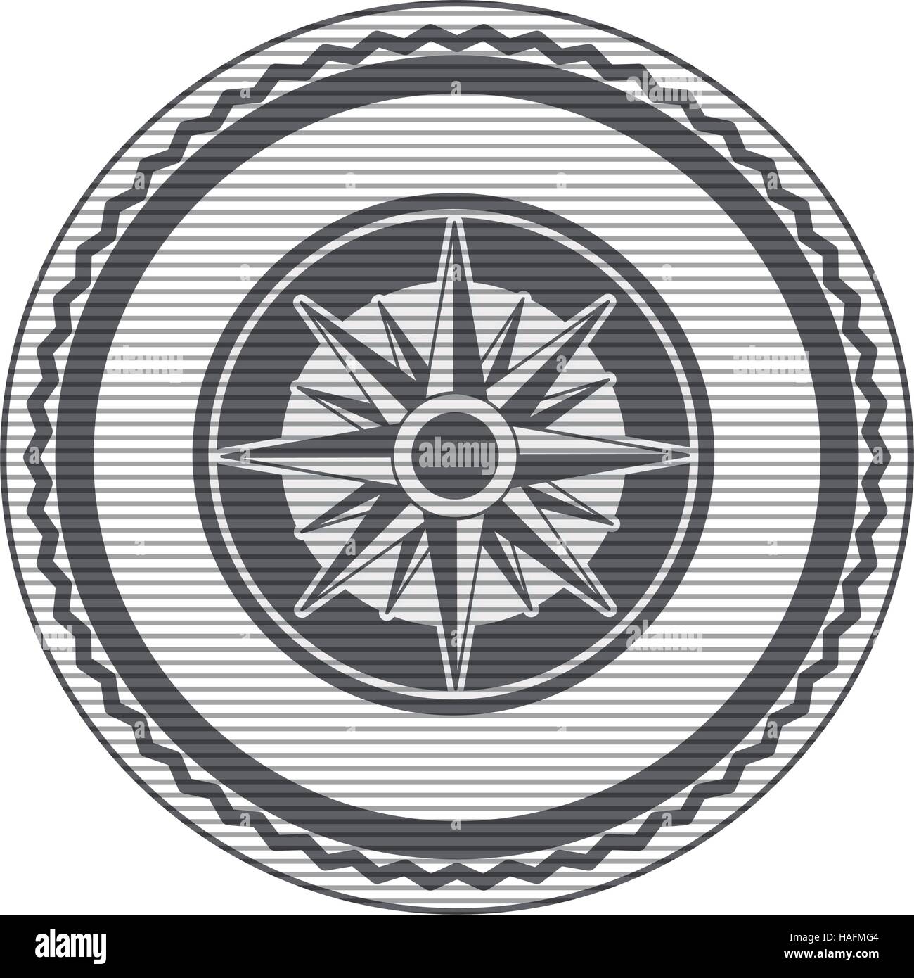 Compass icon. Instrument tool navigation location and object theme ...