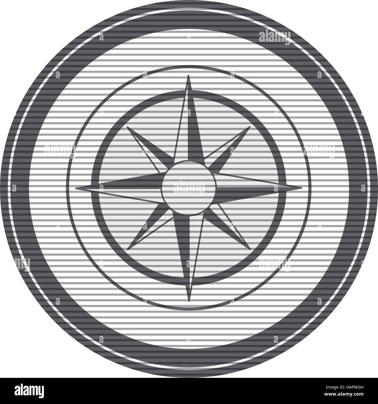 Compass icon. Instrument tool navigation location and object theme. Isolated design. Vector ...