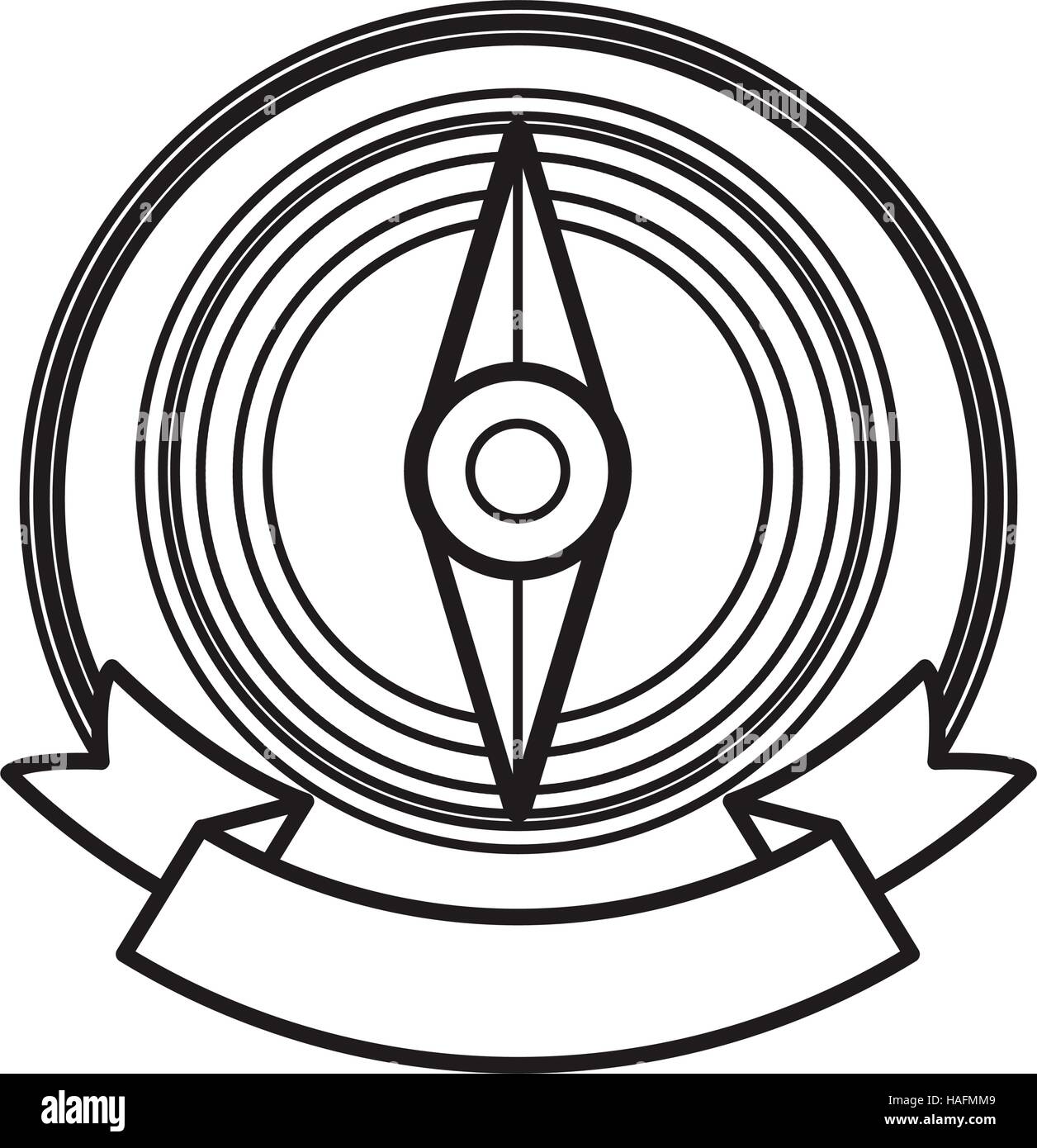 Compass icon. Instrument tool navigation location and object theme ...