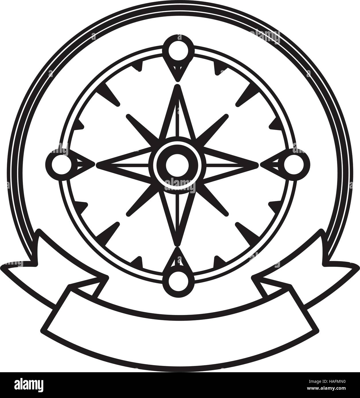 Compass icon. Instrument tool navigation location and object theme ...