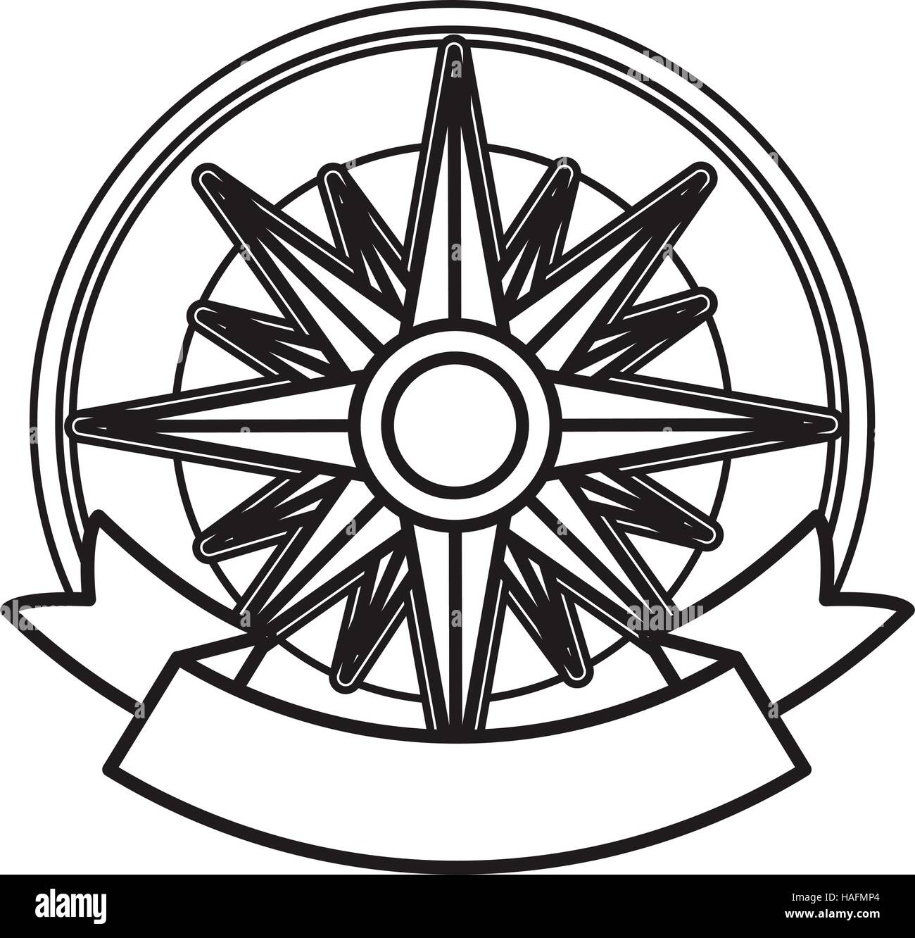 Compass icon. Instrument tool navigation location and object theme ...